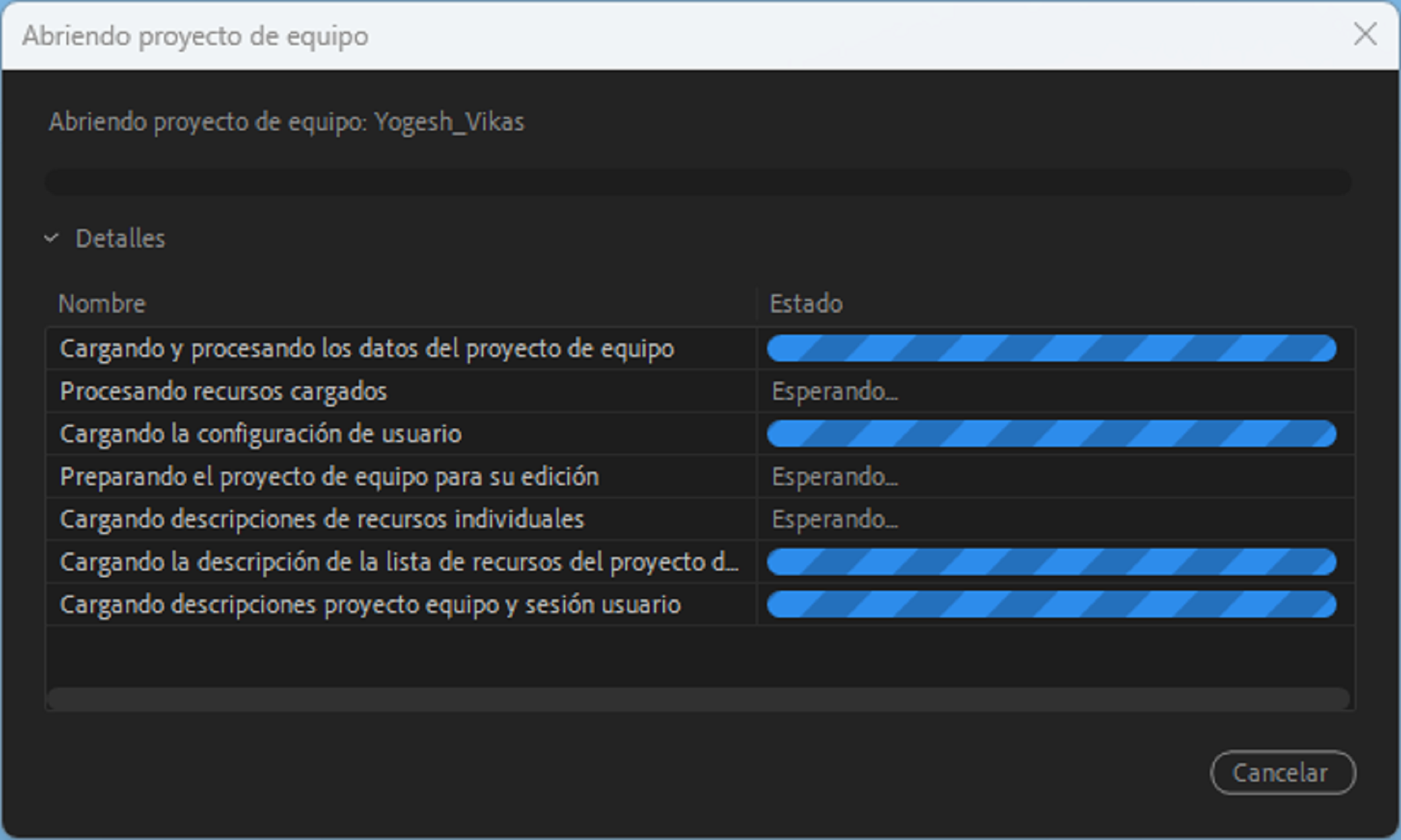 Crear un proyecto de equipo