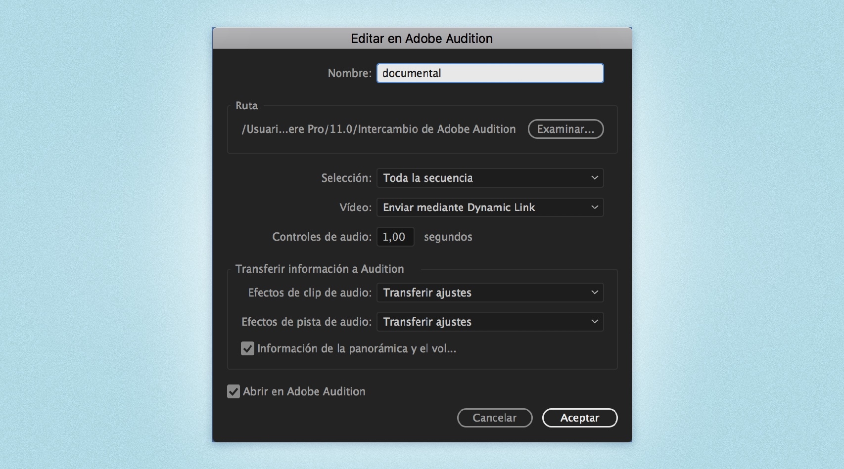 Edición de audio en Adobe Audition