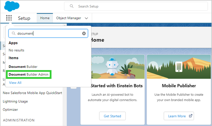 Guía del usuario de Adobe Acrobat Sign Document Builder para Salesforce