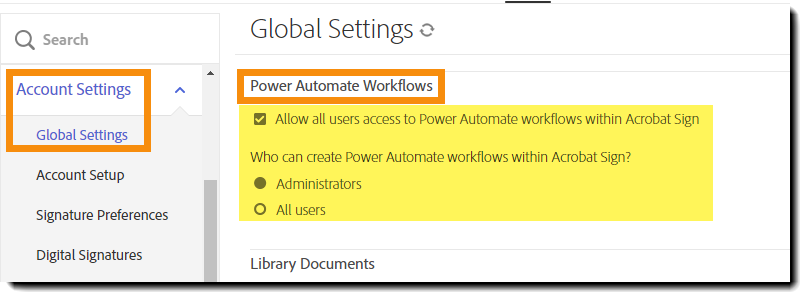 Configurar el acceso a los flujos de trabajo de Power Automate