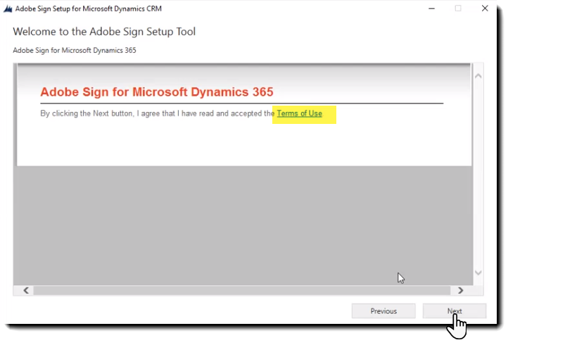Adobe Acrobat Sign for Microsoft Dynamics 365 On-Premises: Asennusopas