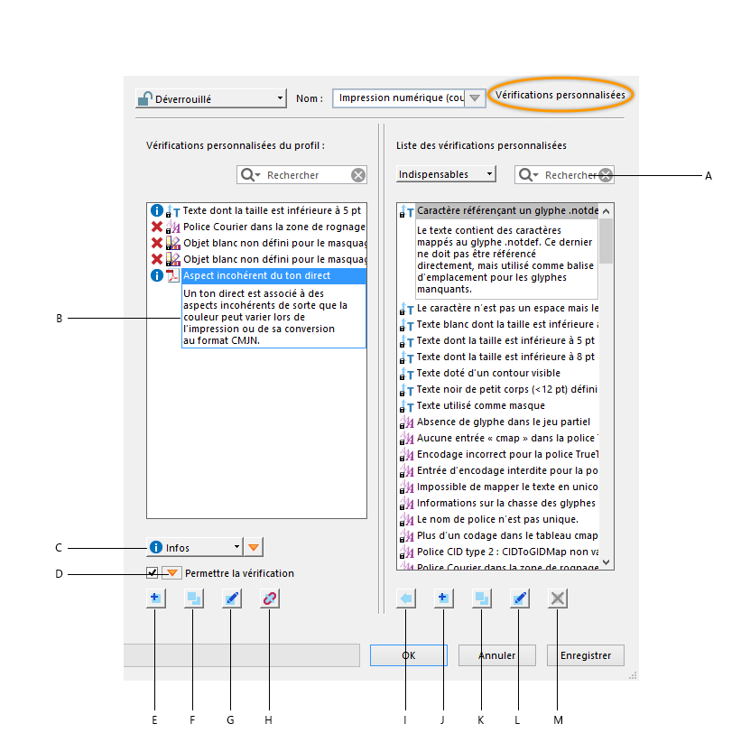 Vérifications supplémentaires dans l’outil Contrôle en amont (Adobe ...