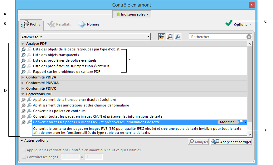 Analyse des documents à l’aide de l’outil Contrôle en amont (Adobe ...