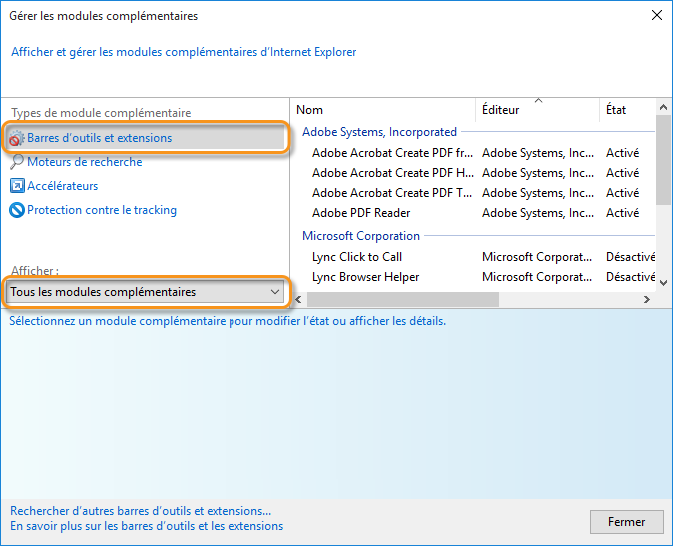 Affichage d’un fichier PDF dans un navigateur Adobe Acrobat, Acrobat Reader