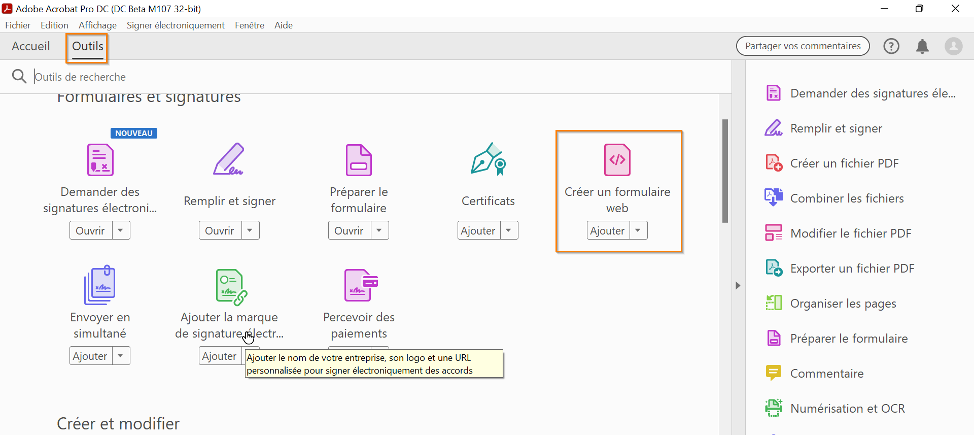 Nouveautés d’Adobe Acrobat