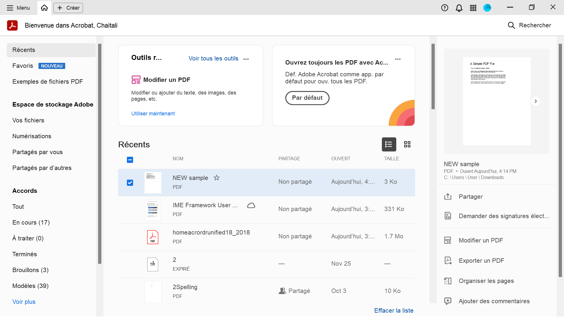 Résumé des nouvelles fonctionnalités | Version de juillet 2022 d’Acrobat