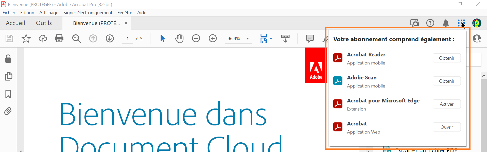 Résumé des nouvelles fonctionnalités | Version de mars 2023 d’Acrobat