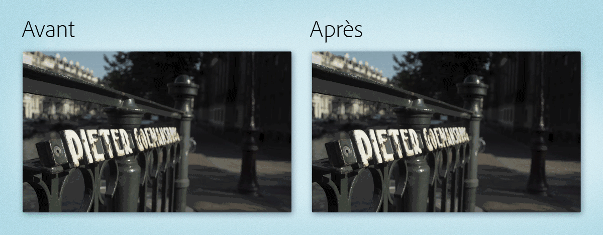 Application d’effets de flou et de netteté dans After Effects