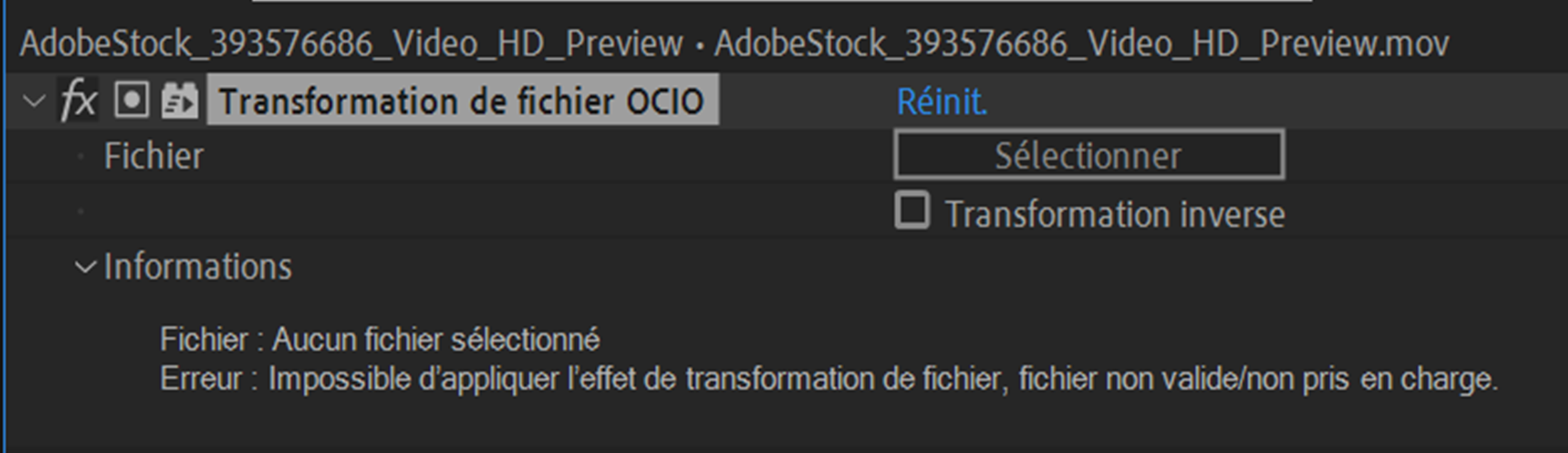 Gestion des couleurs OpenColorIO et ACES