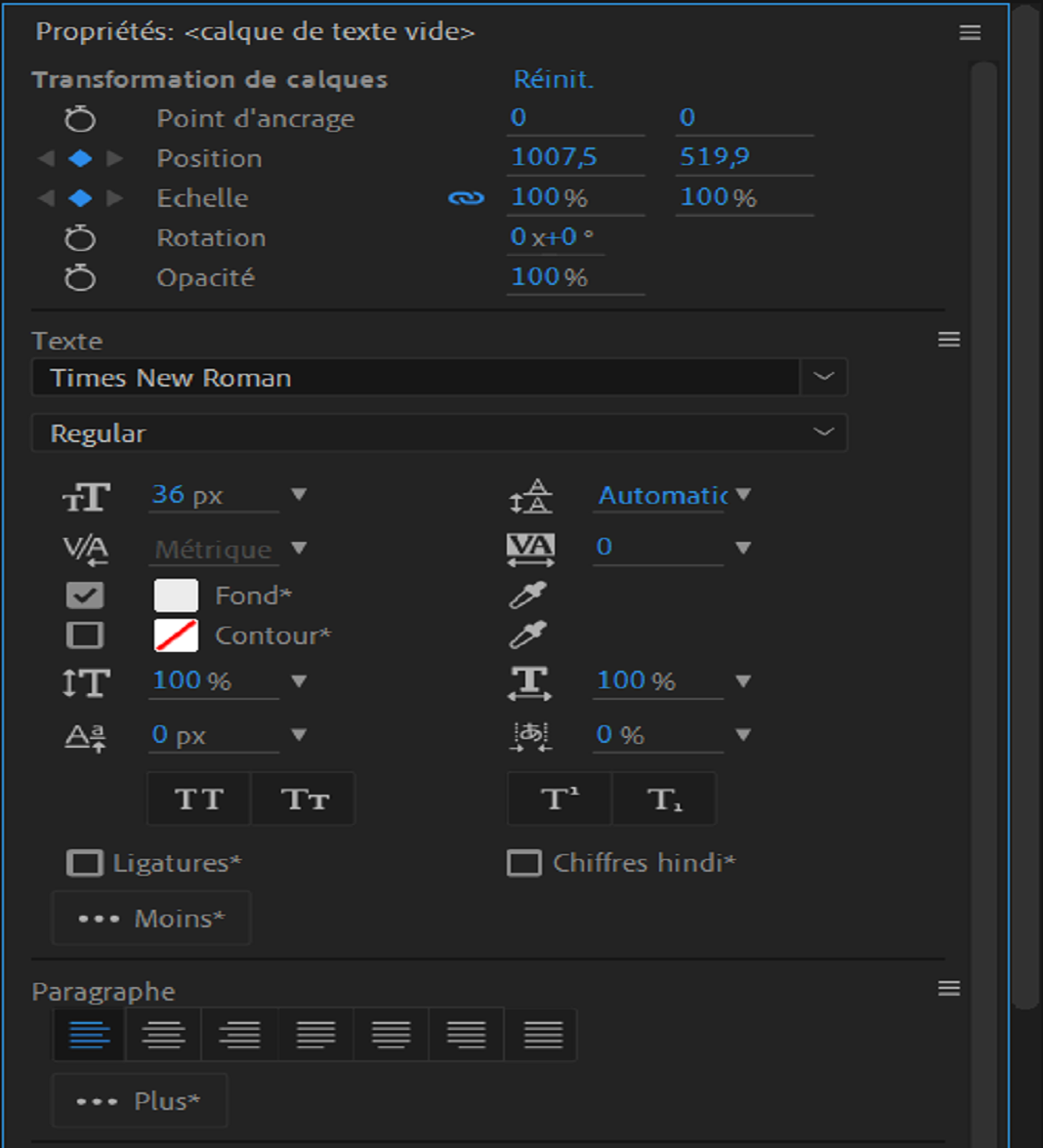 Résumé des fonctionnalités | After Effects (version de février 2023)