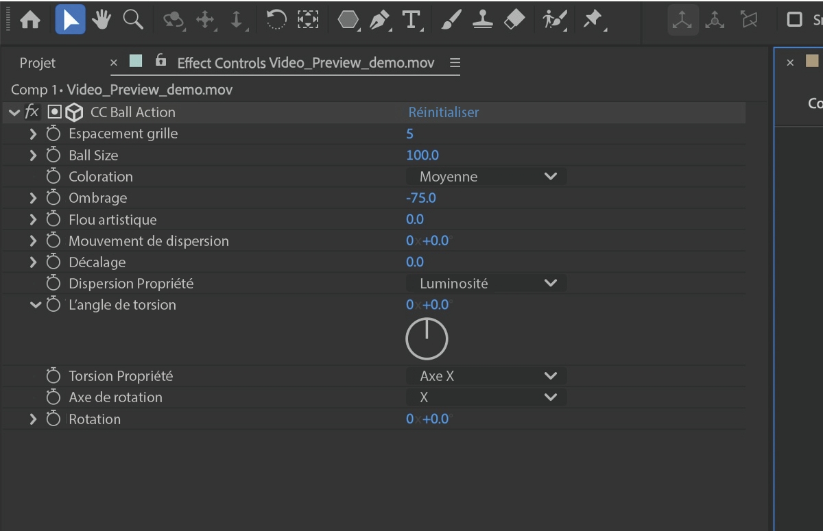 Résumé des fonctionnalités d’After Effects (version de février 2024)