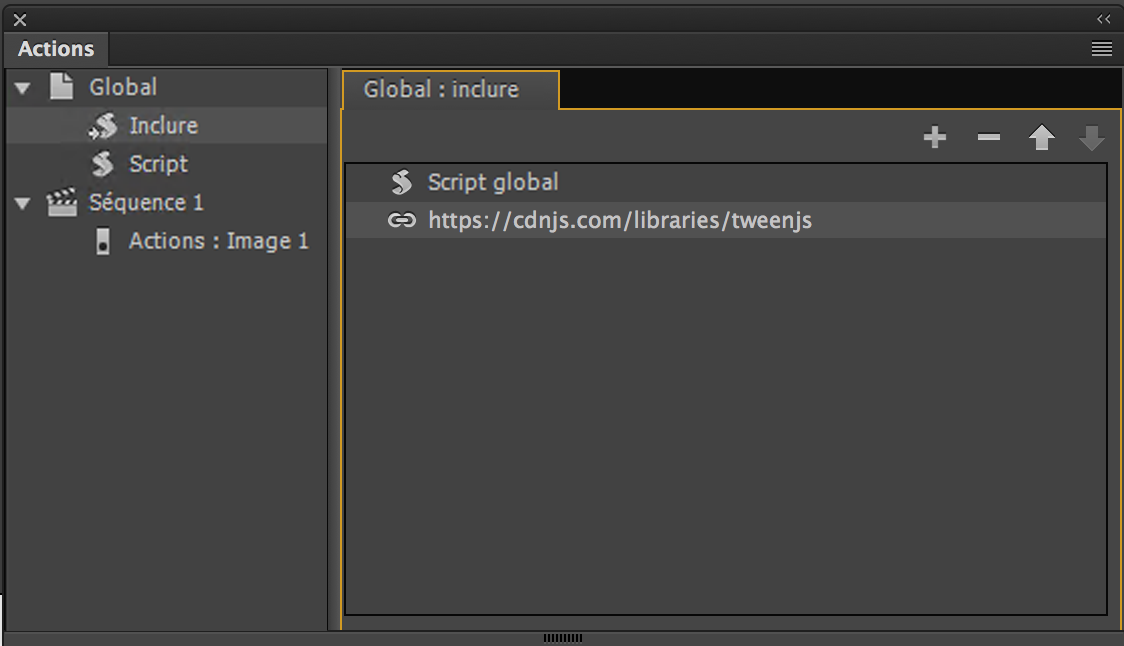 Création de documents HTML5 Canvas dans Animate