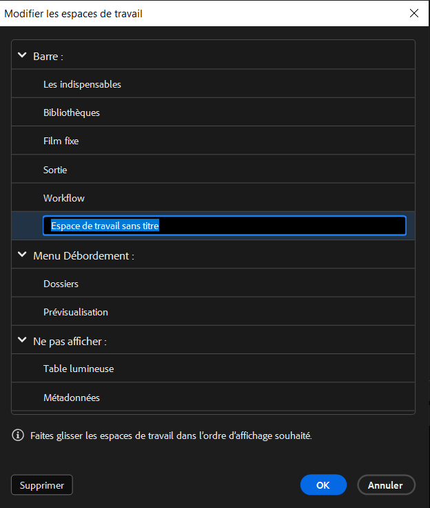 Résumé des fonctionnalités | Bridge (version d’octobre 2022)