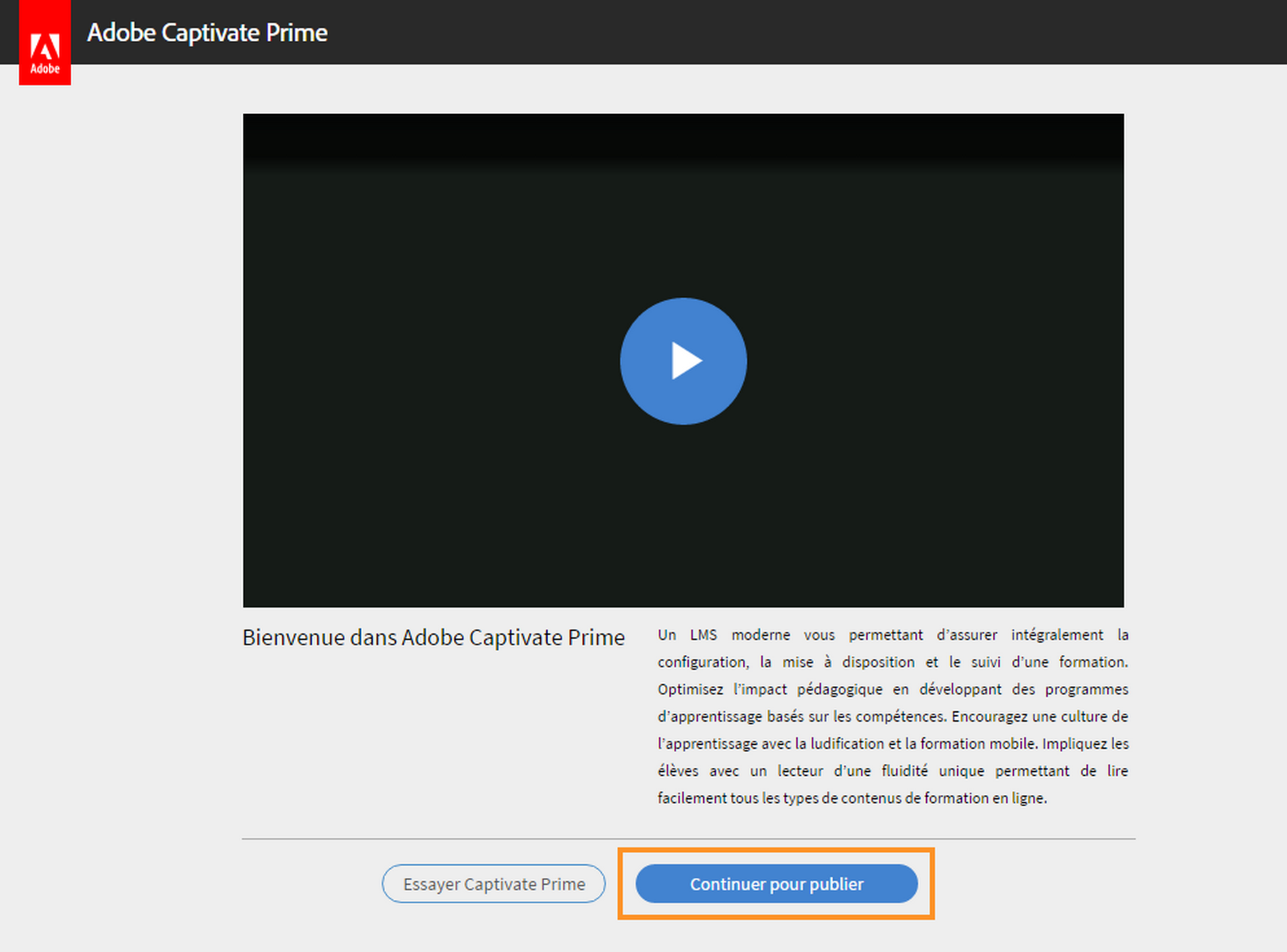 Utilisation d’Adobe Captivate avec un système de gestion de l’apprentissage (LMS)