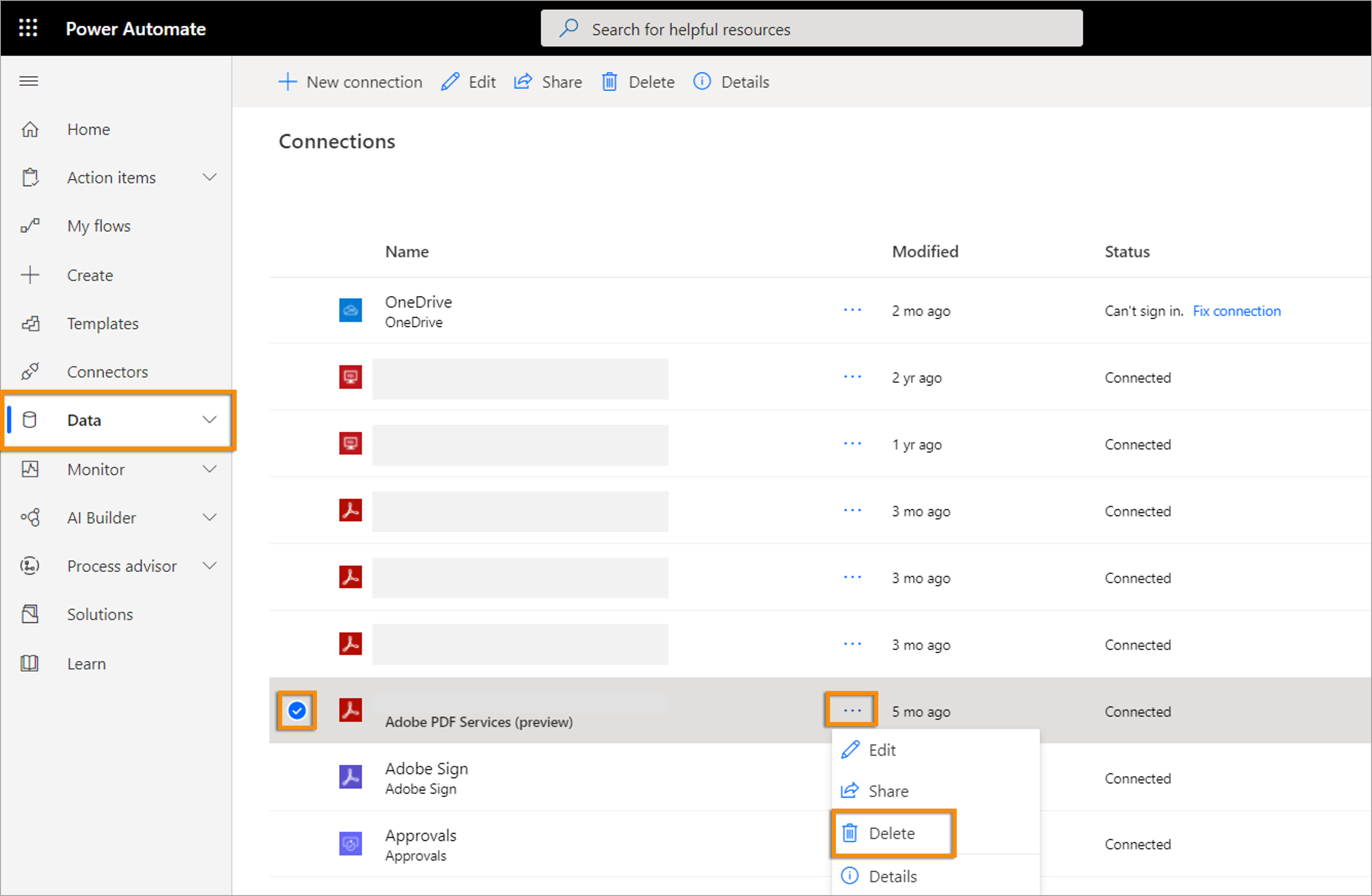 Connecteur Adobe PDF Services pour Microsoft Power Automate