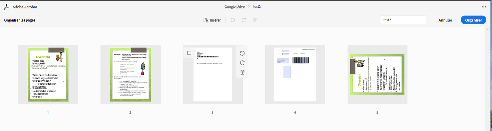 Utilisation de l’extension Adobe Document Cloud pour Google Drive