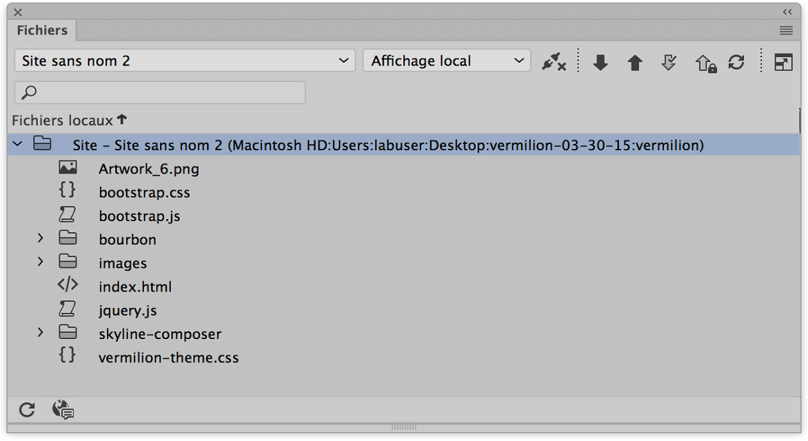 Présentation de l’espace de travail de Dreamweaver