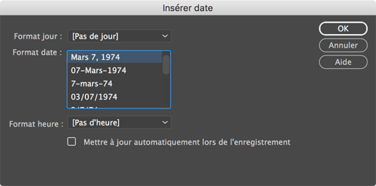 Insertion de la date et l’heure dans n’importe quel format sous Dreamweaver