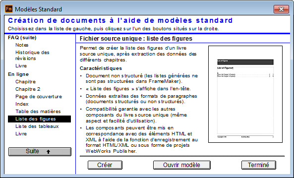 Création de documents à l’aide de modèles standard, structurés ou ...