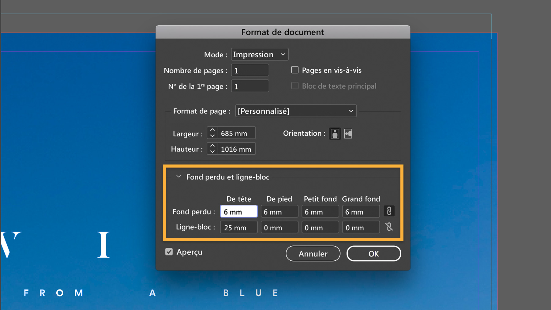 Configuration d'une impression à fond perdu dans InDesign | Tutoriels ...