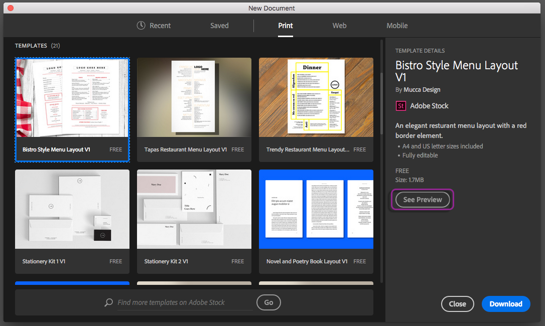 Création de documents à partir d’une large variété de modèles et de ...