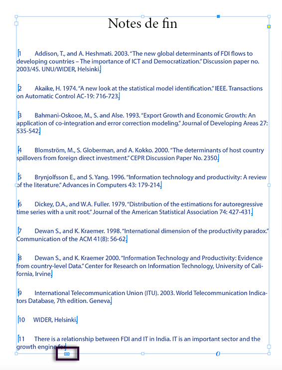 Notes de fin