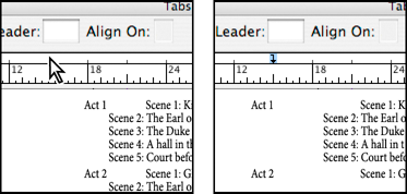 Configuration de tabulations et de retraits dans Adobe InDesign
