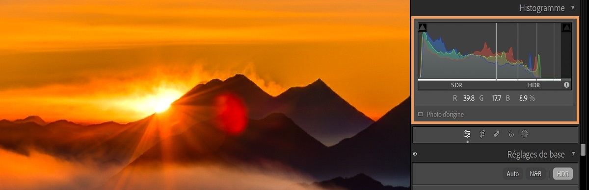 Modification et exportation en HDR - Lightroom Classic