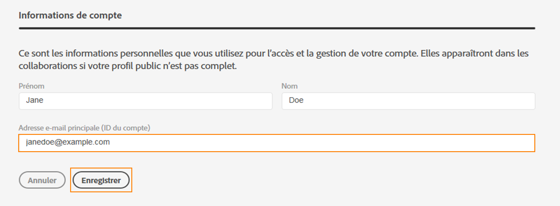 Création ou mise à jour de votre Adobe ID