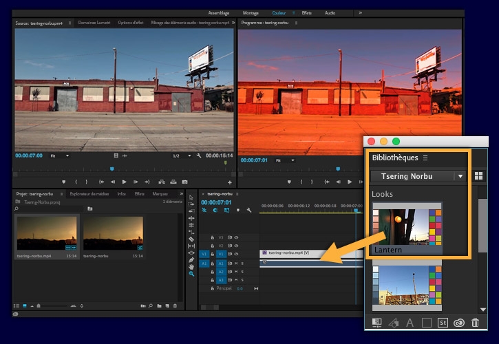 Création de looks colorés pour des vidéos avec Adobe Capture CC