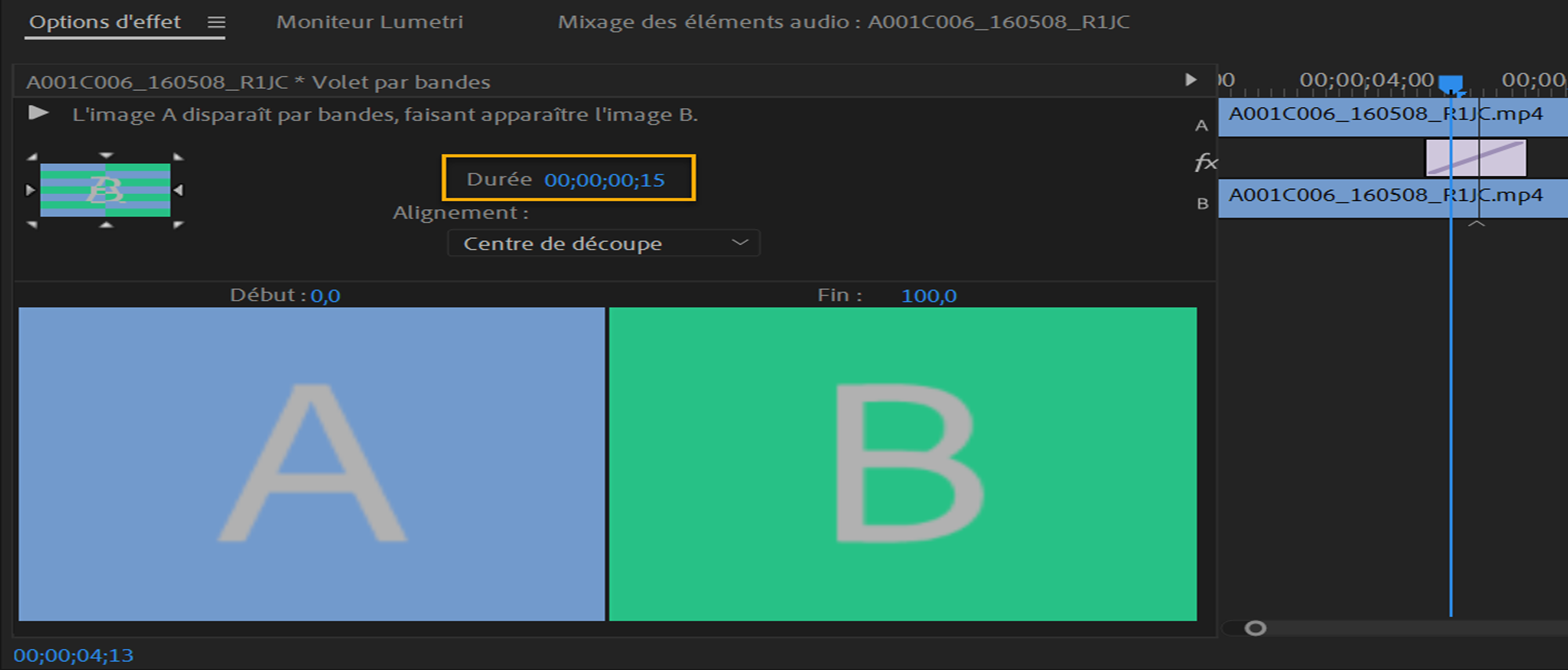 Modification Et Personnalisation De Transitions Dans Adobe Premiere Pro