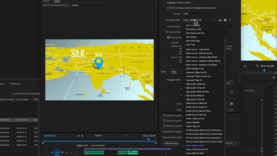 Création d'une carte animée
