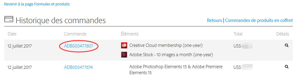Boutique en ligne Adobe | FAQ : commande et paiement en ligne