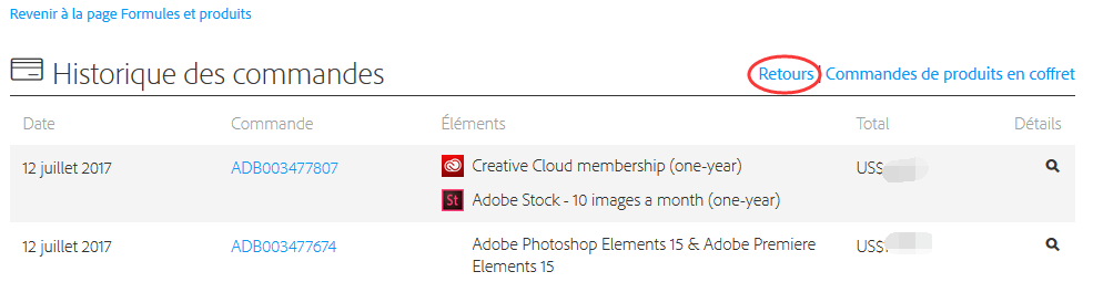 Boutique en ligne Adobe | FAQ : commande et paiement en ligne
