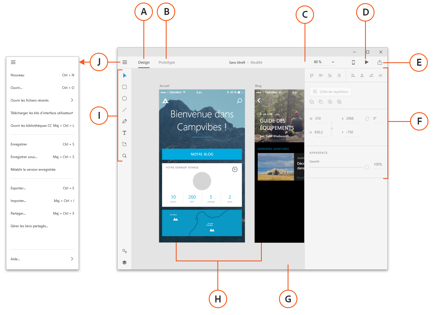 Découvrez plus en détail l’interface de design et de prototypage d ...