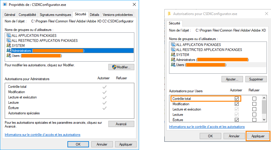 Code d’erreur 183 lors de l’installation d’Adobe XD sous Windows