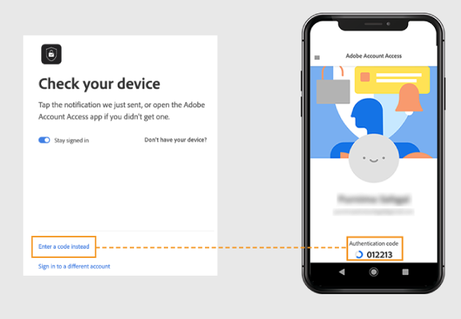 Opsi autentikasi tanpa kata sandi untuk aplikasi dan layanan Adobe Anda