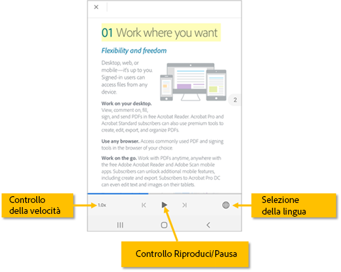 Utilizzo dei PDF su Acrobat Reader Android: nuova esperienza