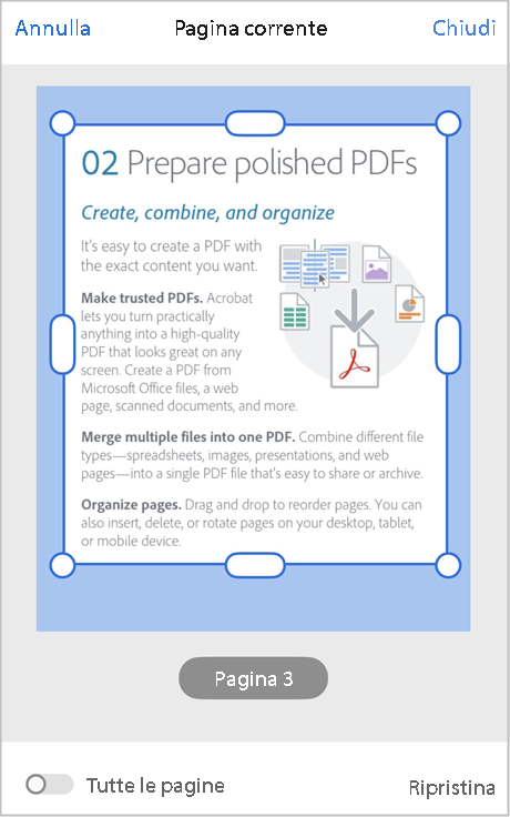 Utilizzo dei PDF su Acrobat Reader per iOS: nuova esperienza