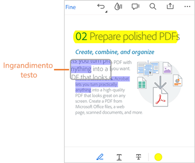 Utilizzo dei PDF su Acrobat Reader per iOS: nuova esperienza