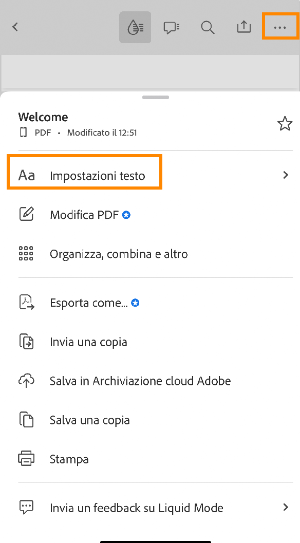 Utilizzo dei PDF su Acrobat Reader per iOS: nuova esperienza