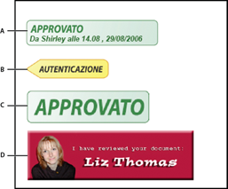 Aggiunta di un timbro a un PDF in Adobe Acrobat DC