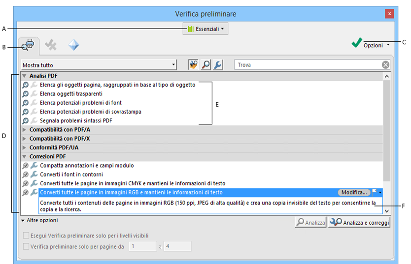 Analisi dei documenti con lo strumento Verifica preliminare (Adobe ...