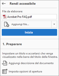 Creare PDF accessibili e verificarne l’accessibilità, Acrobat Pro