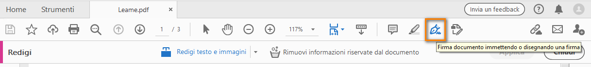 Compilare e firmare moduli PDF con Adobe Acrobat Fill & Sign