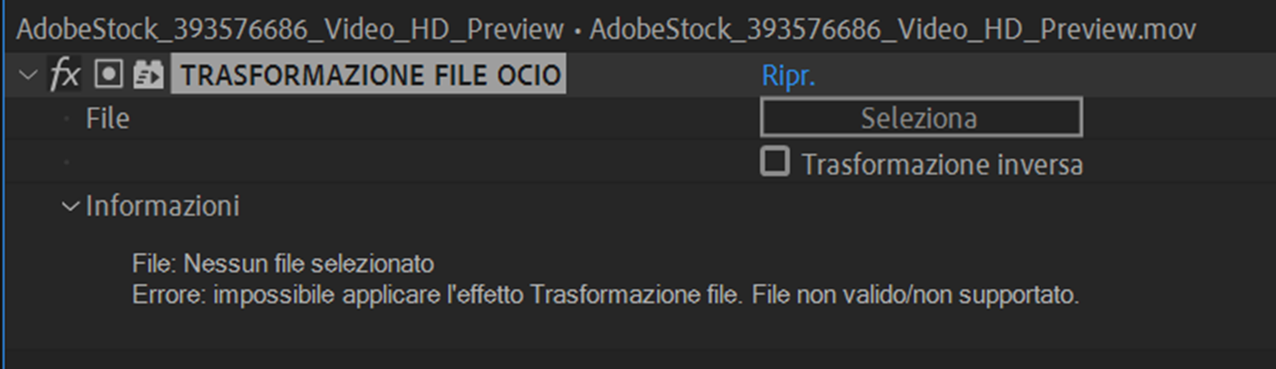 Gestione del colore OpenColorIO e ACES