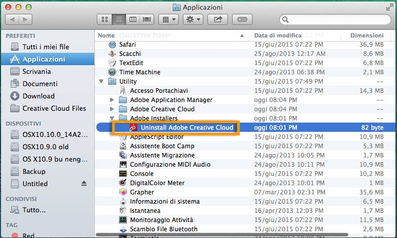Utilizzo di Creative Cloud Cleaner Tool per correggere i problemi di installazione