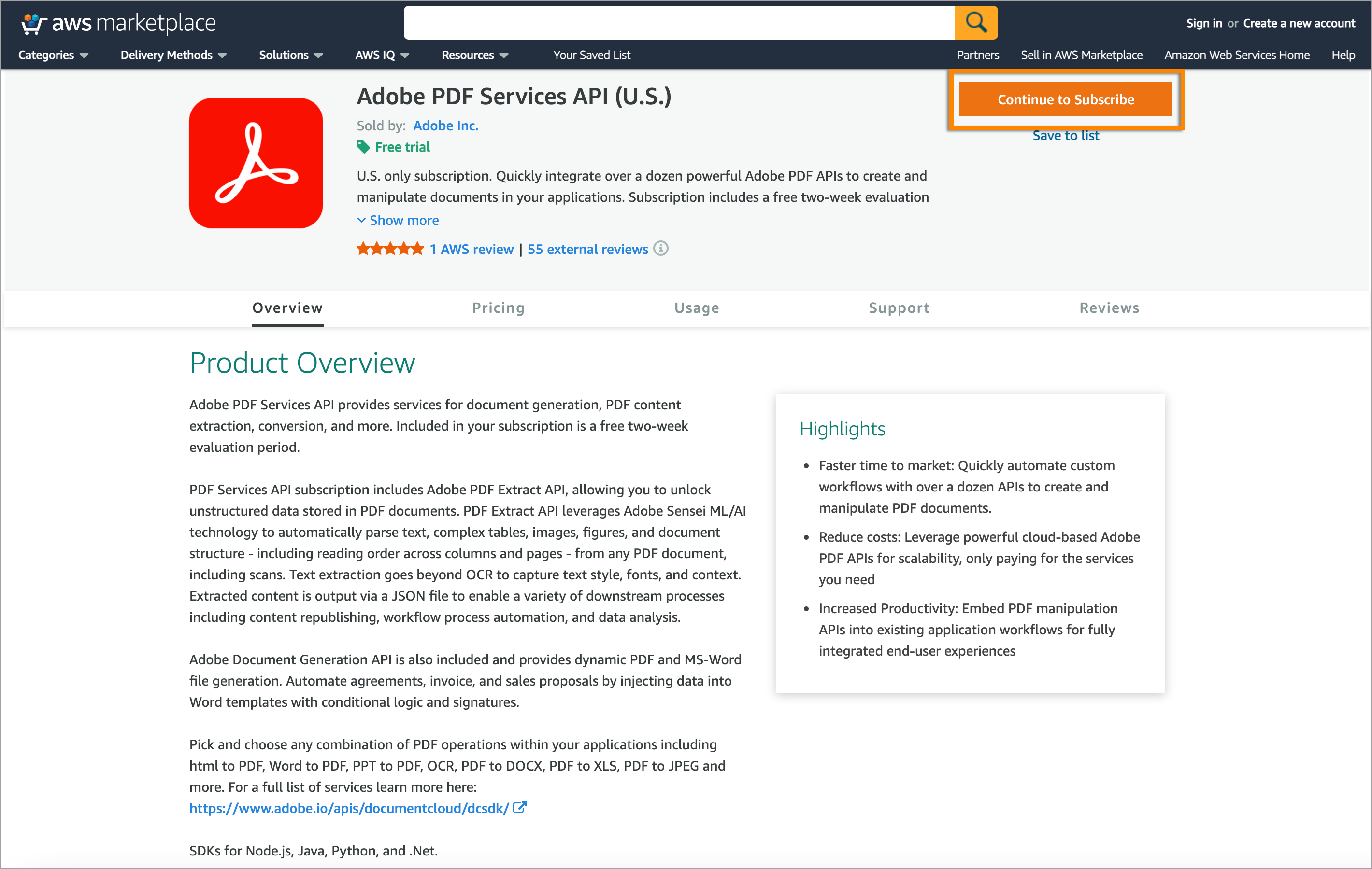 Connettore Adobe PDF Services per Microsoft Power Automate