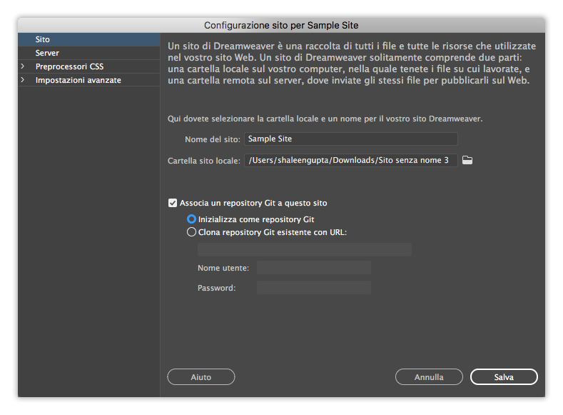 Scoprite come scaricare e utilizzare Git con Dreamweaver CC.