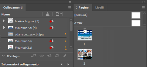 Nozioni di base sull’area di lavoro in InDesign